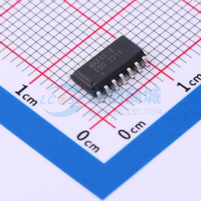 模拟开关/多路复用器 MAX4518ESD+ SO-14 MAXIM(美信) 电子元器件