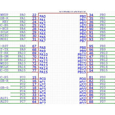 STM32H750VB原理图pcb STM32H7B0VB W25Q64 W25Q128 STM32H750