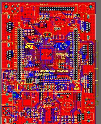 STM32F103VBH6开发板pcb文件原理图 电路原理图PCB STM32F103 PCB