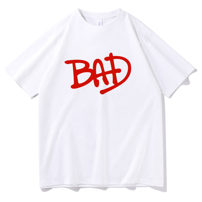 重磅纯棉Michael Jackson 短袖T恤 迈克杰克逊 美式复古圆领宽松