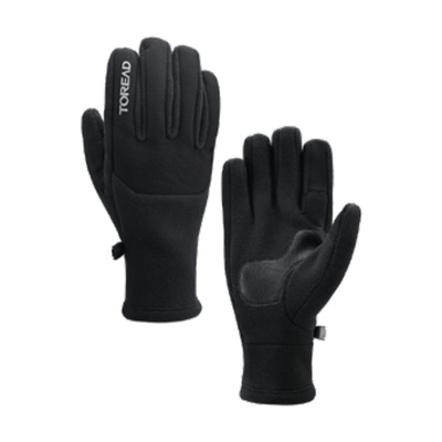 探路者手套男女2023秋冬户外保暖可触屏抓绒徒步手套TELLAL90332