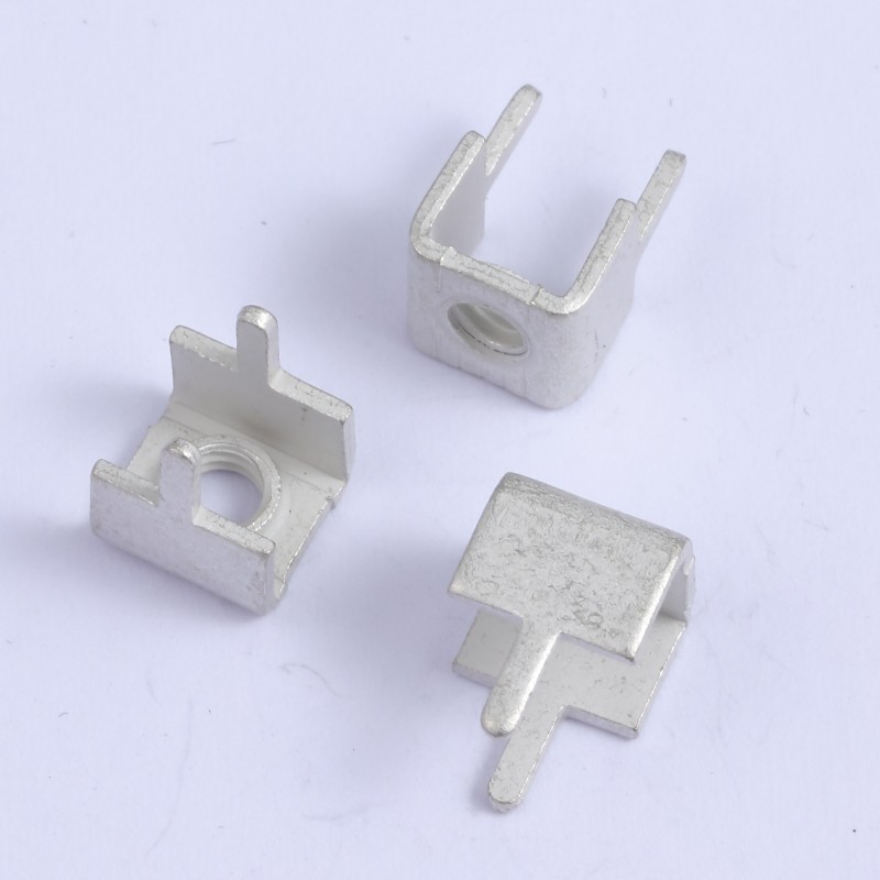 PCB焊接端子 PCB-14攻牙固定座线路板输出接线柱五金冲压件焊脚_虎窝淘