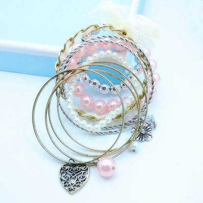 s0252欧美风刻纹复古小燕子手镯