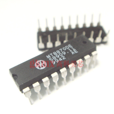 正品专柜 集成电路MT8870DE DIP18 CMOS集成DTMF接收器 22元/PCS