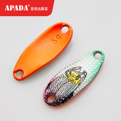 亚伯达 彩色鳟鱼亮片 步甲虫沙滩少女炫彩OWNER单钩 溪流马口刀剑