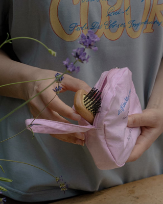 现货 韩免小众Hotel827法式复古手提收纳包 水洗棉详情页均实拍