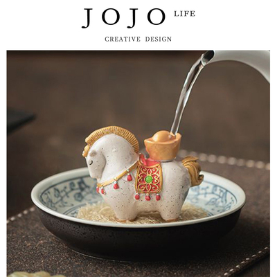 JOJO'S L. PD.Preface.变色马上有钱茶宠摆件中式招财唐马 | 序到