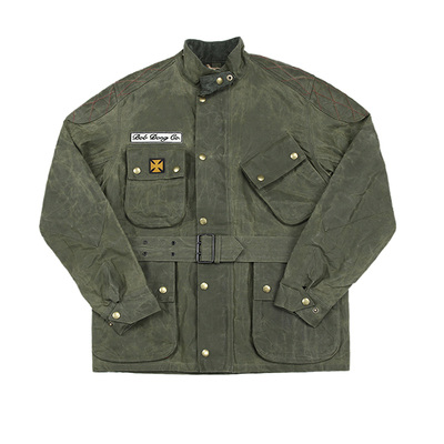 10周年限定涂层蜡布重磅立领夹克