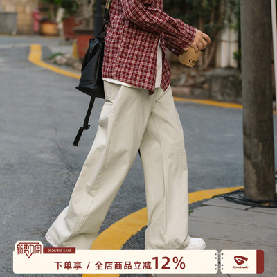 GOOZIMADE解构直筒休闲裤男长裤