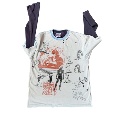 清仓处理！OLDSCHOOL亚文化美式复古慵懒风真两件情侣上衣宽松