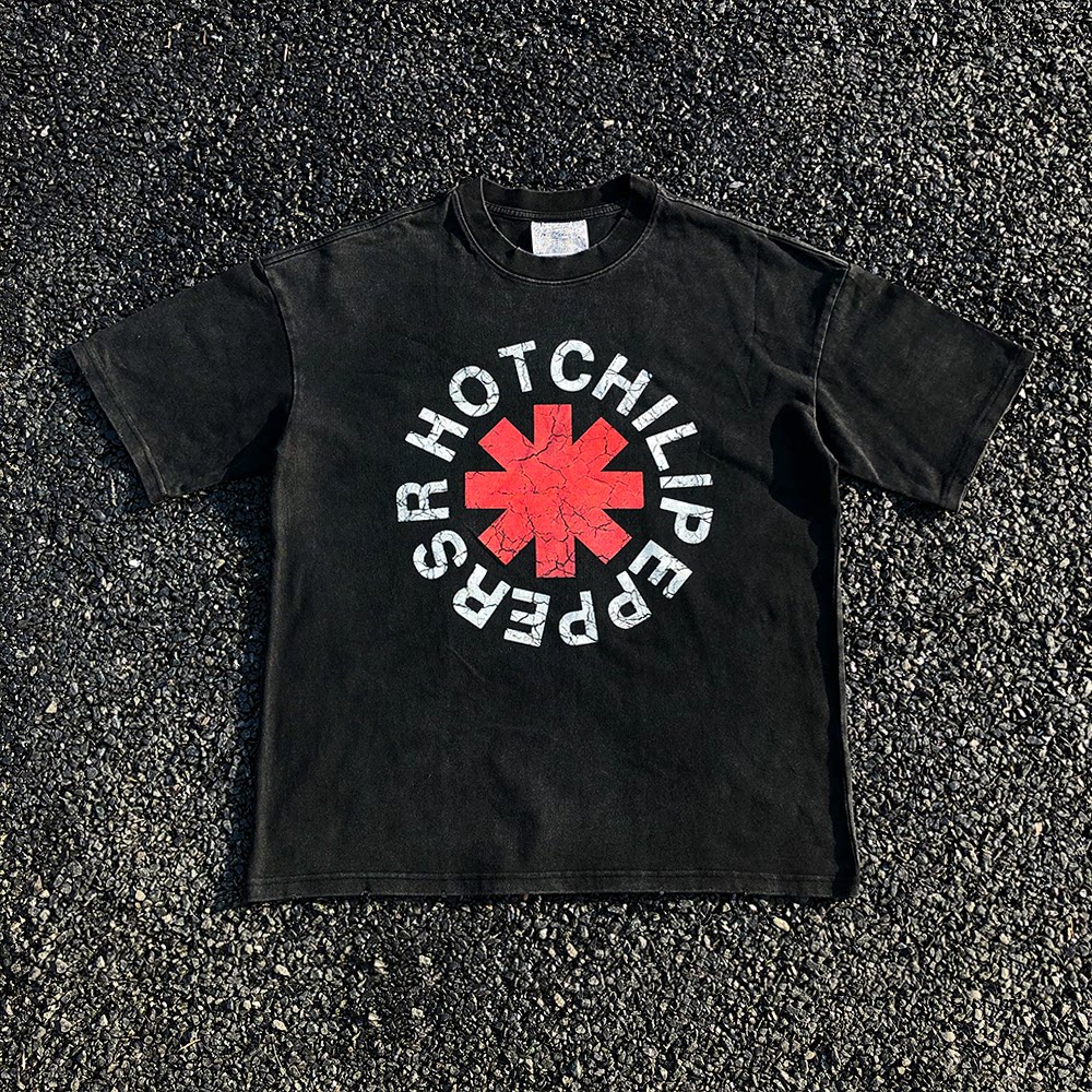 王有病工作室 重磅260GRed Hot Chili Peppers红辣椒乐队短袖t恤