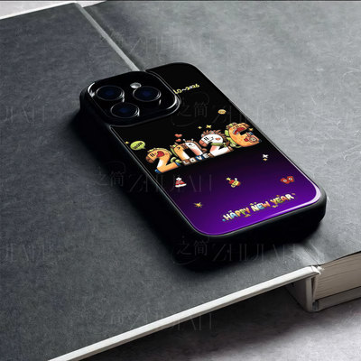 苹果17promax马年玻璃手机壳马年新年祝福有钱适用苹果华为VIVOY300TP70PRO荣耀MAGIC8PRO荣耀X70I