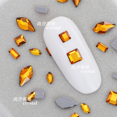 新品施华洛1202深橙色美甲烫底钻