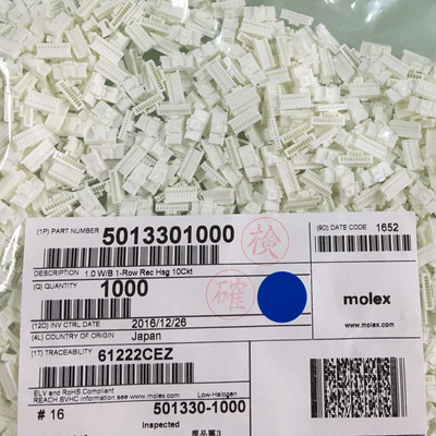 molex连接器 501330-1000 5013301000 胶壳10P 原装现货 一个起拍