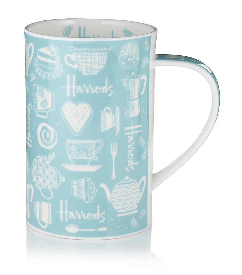 英国哈罗斯Harrods西高地陶瓷杯茶壶骨瓷咖啡杯外贸原单茶杯情侣