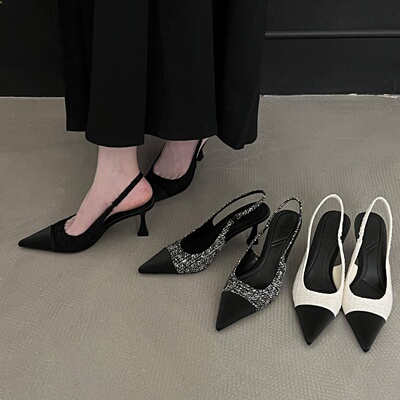 Summer Single Shoes with High Heels Heels Women's Sanda