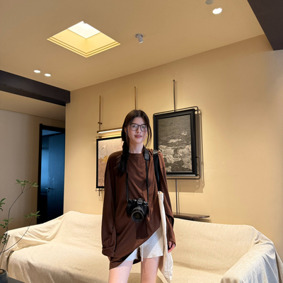 摩登197-夏上新简约风纯色圆领百搭防晒衫5FU71009