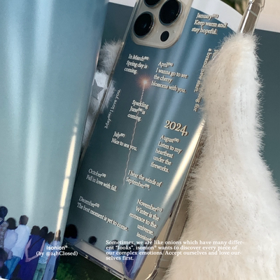 适用于17pro镜面新年日历手机壳