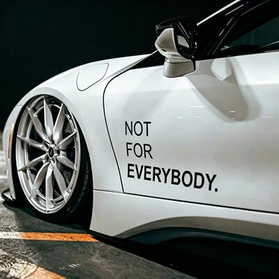NOT FOR EVERYBODY 并不适用所有人个性车门车身后窗玻璃汽车贴纸