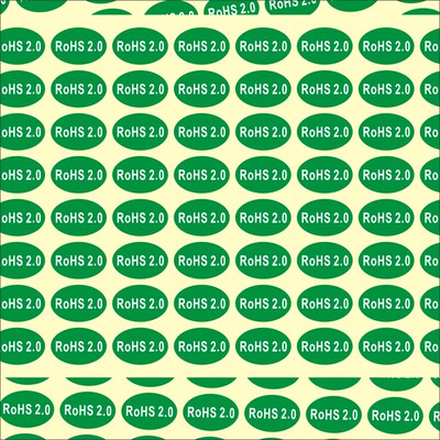 绿色RoHS2.0贴纸环保标签