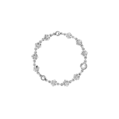 GOGOLLAM银饰 CROSS BALL BRACELET｜鸢尾十字花球手链 银手链