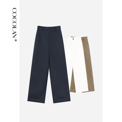 COCOLAN【西子裤】2026春季新款直筒裤女休闲裤CK1K6566