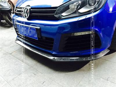 适用于改装高尔夫6碳纤维前唇侧裙后唇尾翼R20 MK6改装Exot款包围