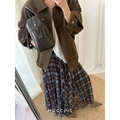 【9/18 20:00】MUCCHIC/秋日浪漫不规则格纹半裙