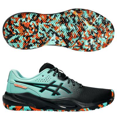 代购ASICS Gel-Challenger 15 LE Padel亚瑟士蓝黑渐变专业网球鞋