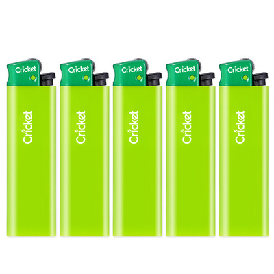 cricket草蜢正品创意超薄防爆订做家用滑轮一次性火石砂轮打火机