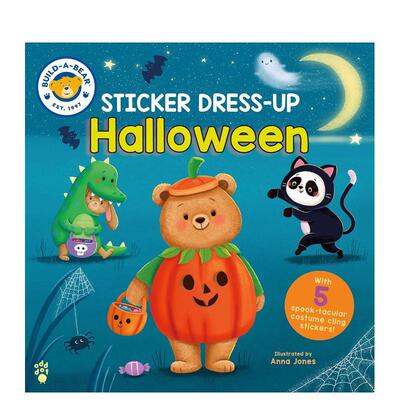 【预售】金泰迪：万圣节换装贴纸书 Build-A-Bear: Sticker Dress-Up: Halloween 原版英文儿童绘本