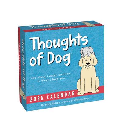 【预售】狗狗的思绪 2026年日历 Thoughts of Dog 2026 Day-To-Day Calendar 原版日历