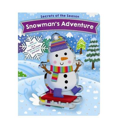 【现货】雪人的冒险Snowman’s Adventure 冒险故事精美插画 3-6岁英语启蒙亲子互动 英文原版进口儿童童书绘本 善本图书
