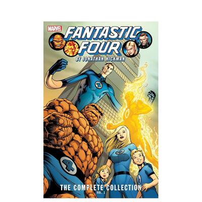 【预售】神奇四侠 By Jonathan Hickman 完整版合集 卷1 Fantastic Four 原版英文漫画书 漫威Marvel 善本图书