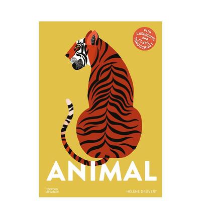 【预售】动物奇境：镂空与翻翻书 Animal: With lasercuts and flaps throughout 原版英文儿童绘本 Hélène Druvert 善本图书