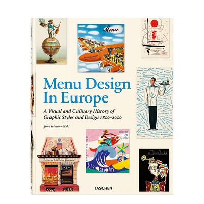 欧洲菜单设计英文字体图案标志