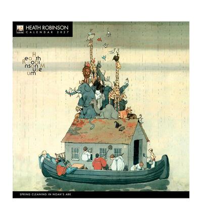 【预售】2027年希思?鲁滨逊挂历（艺术日历） Heath Robinson Wall Calendar 2027 (Art Calendar) 原版日历