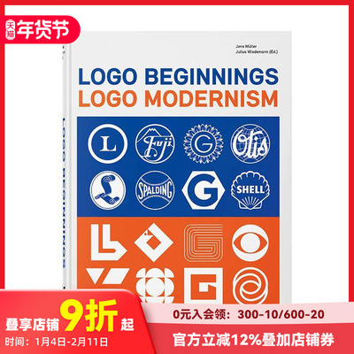 【现货】【TASCHEN】标志起源：现代主义标志设计 【45th Anniversary Edition】Logo Beginnings原版英文字体图案标志