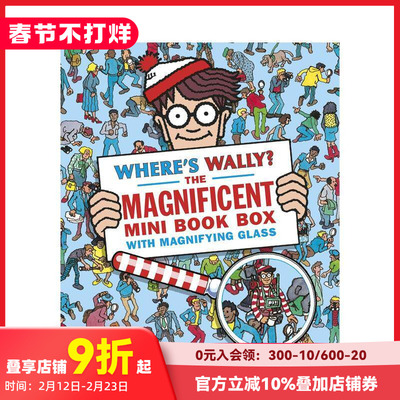 【现货】Where’s Wally? The Magnificent Mini Book Box华丽迷你套装 英文儿童游戏读物适合6-12岁