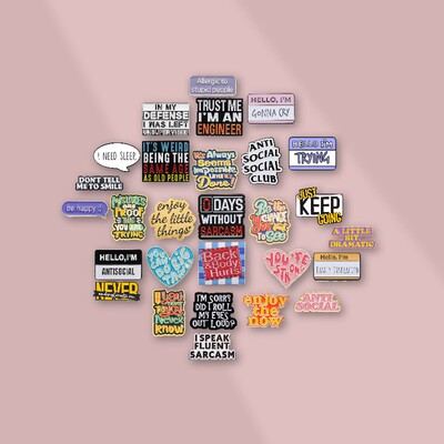 永远不要低估我自我鼓励短语胸针ins简约胸章金属徽章背包配饰