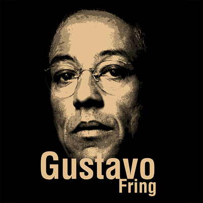 炸鸡叔绝命毒师gustavo印花宽松圆领直筒男女短袖美剧纯色纯棉T恤
