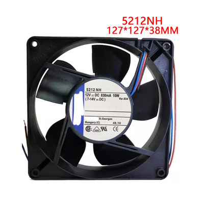 全新原装德国风机5212NH风扇 12V 10W 127x127x38mm 轴流散热风扇