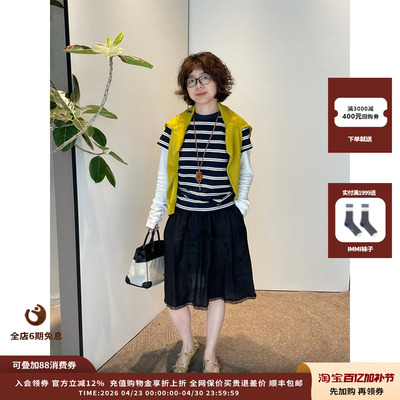 ETHOR26SS假两件圆领长袖T恤