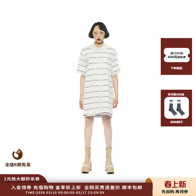 【现货】设计师品牌PUSHBUTTON 25PF POLO领短袖连衣裙JULY