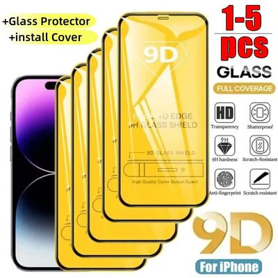 1-5PCS 9D Tempered Glass Screen Protector For iPhone  X XR X