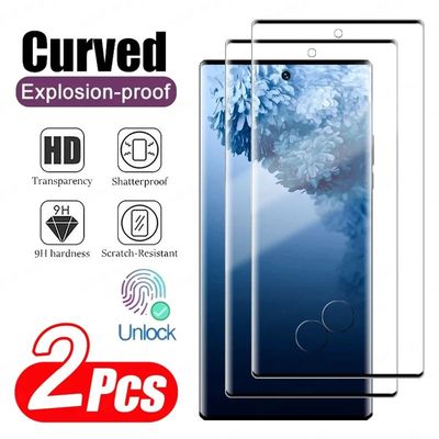 2Pcs Curved Tempered Glass Screen Protector For Samsung Gala