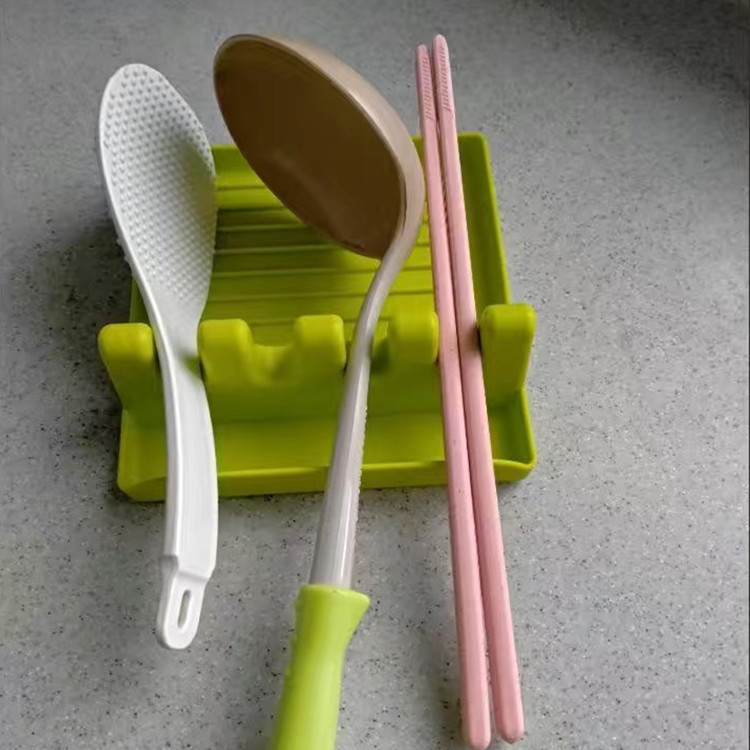 厨房锅盖架 家用锅铲架垫托餐具收纳多功能塑料置物架汤勺铲子垫