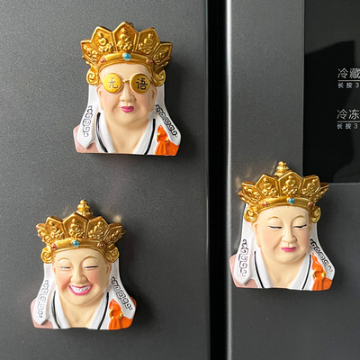 创意景德镇无语佛旅游冰箱贴