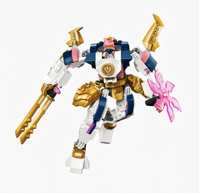 乐高 lego 幻影忍者 71807 索拉的科技元素机甲 杀肉 净机甲