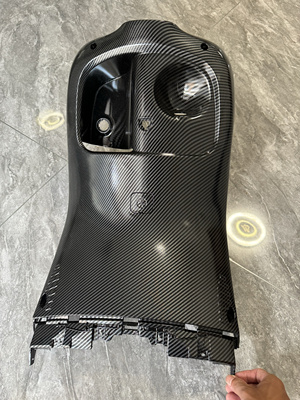 九号E工具箱碳纤维PP件九号E80E100E125E200碳纤维水转印工具箱壳